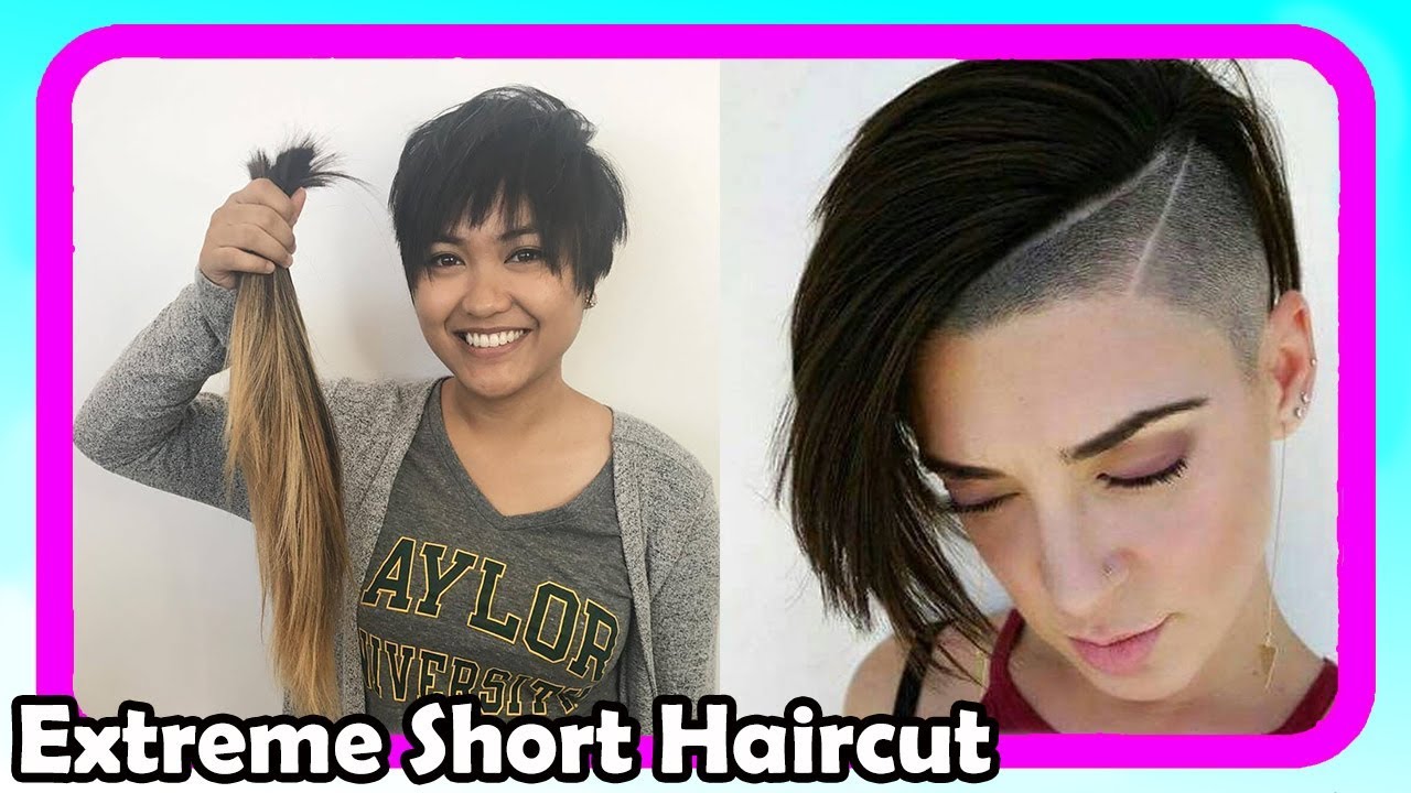 Beautiful Extreme Short Haircut #15 Extreme Hair Makeover Hairstyles ...