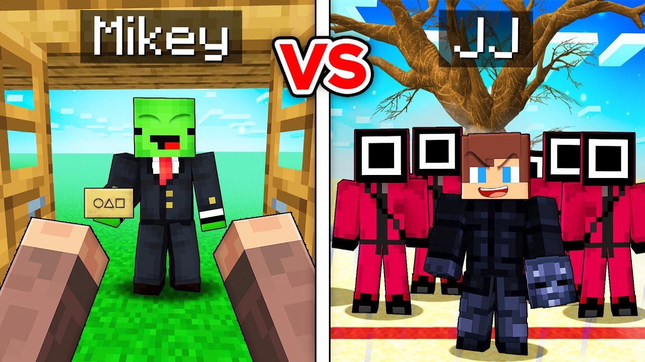 JJ and Mikey: SQUID GAME Job Survive Battle in Minecraft - Maizen - YouTube