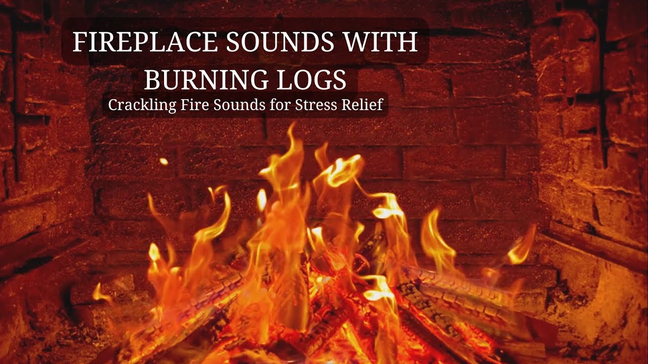 Relaxing Fireplace with Burning Logs and Crackling Fire Sounds for ...