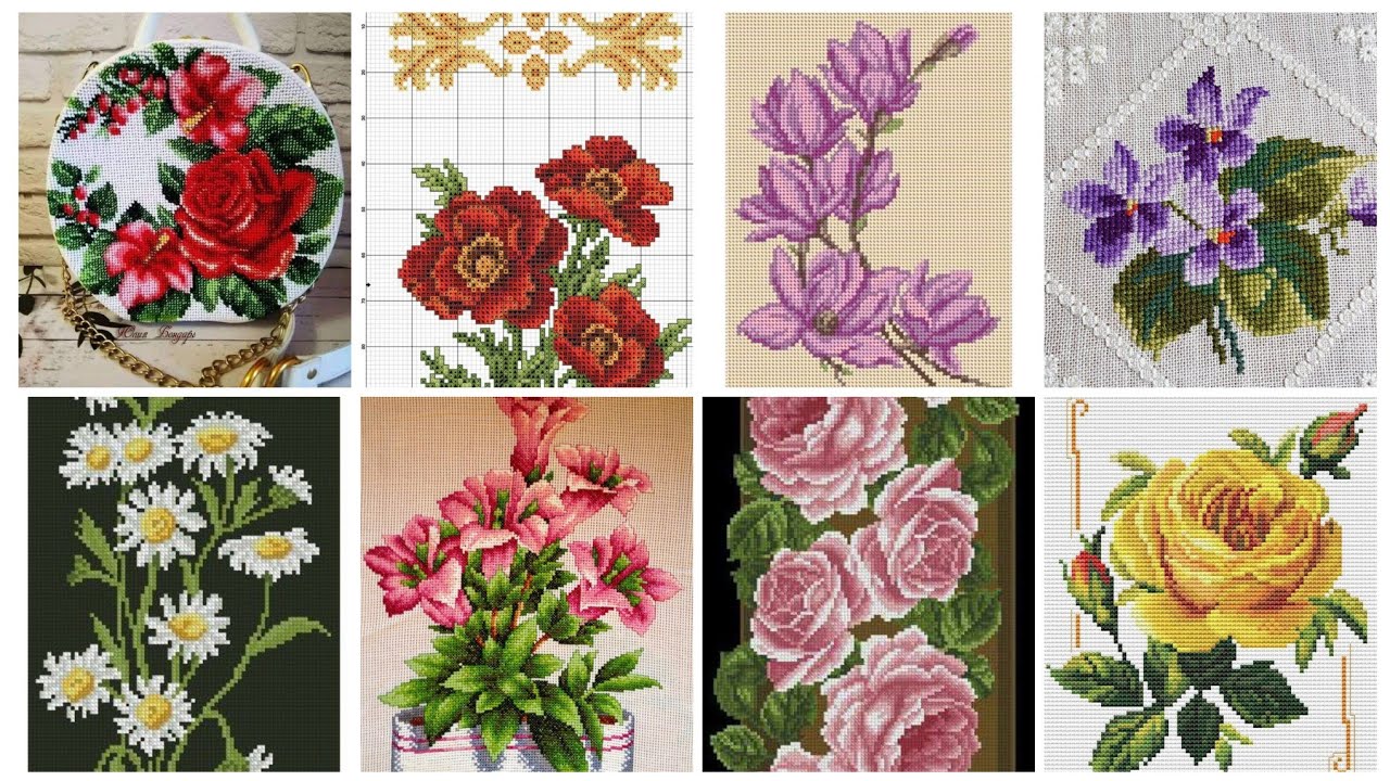 Very Beautiful & Stunning Cross stitch patterns ideas - YouTube