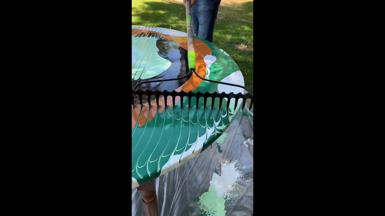 Use a yard rake to refurbish your table! 🤯 - YouTube