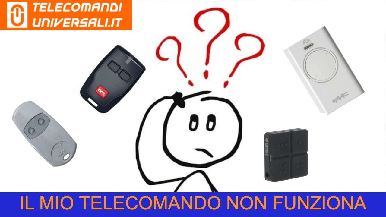 IL MIO TELECOMANDO NON SI PROGRAMMA ! Come mai? - YouTube