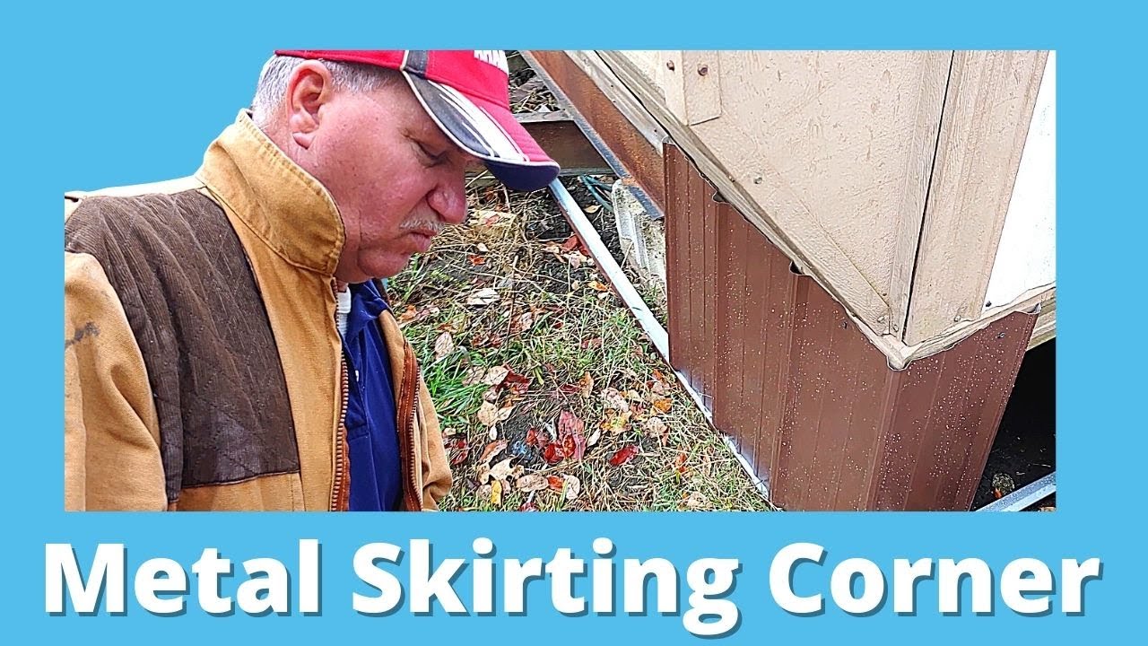 How to Cut A Corner for Metal Skirting From Metal Panel - YouTube