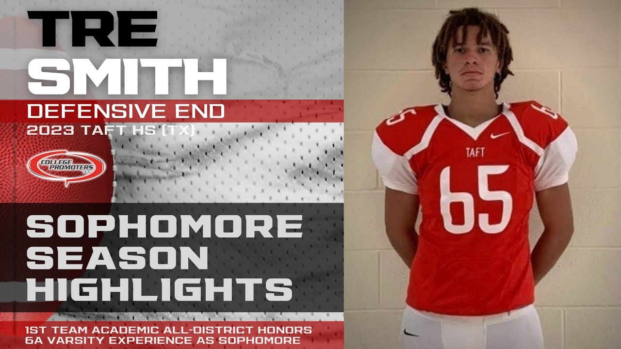 2023 Tre Smith | 6' DE/DT | Sophomore Season Highlights - YouTube