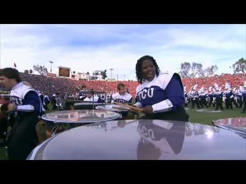 Triumphant Timpani Girl TCU Horned Frog Marching Band Rose Bowl ...