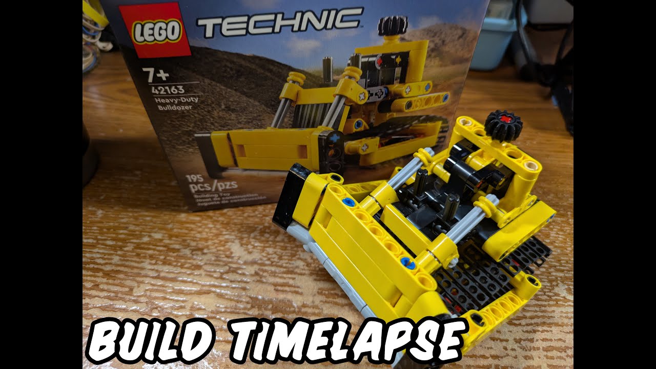 Lego Technic Bulldozer Build Timelapse (My First Lego Build..in awhile ...