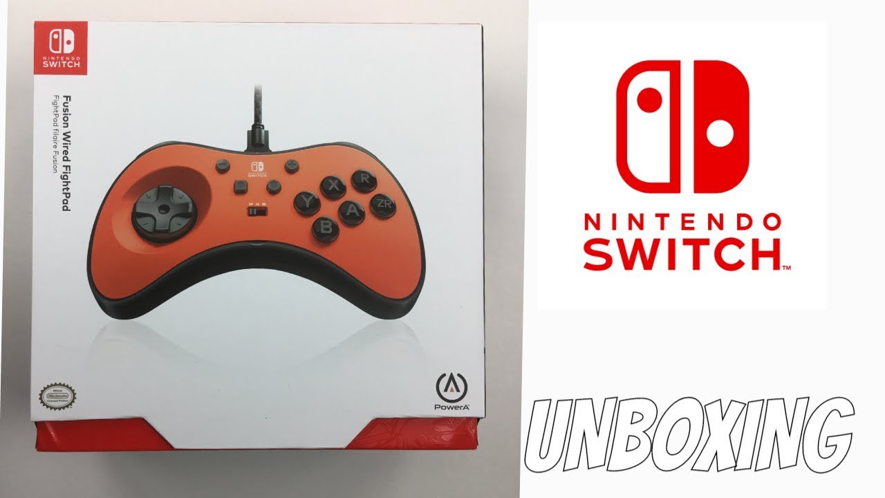 NINTENDO SWITCH POWER A FUSION WIRED FIGHTPAD UNBOXING - YouTube