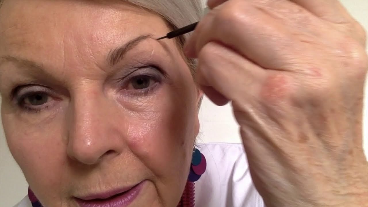 How To Create Beautiful Eye Brows - Makeup for Older Women - YouTube