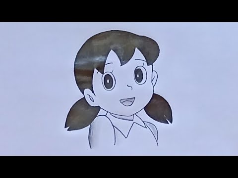 How to Draw Shizuka From Doraemon Step by Step Easy - YouTube