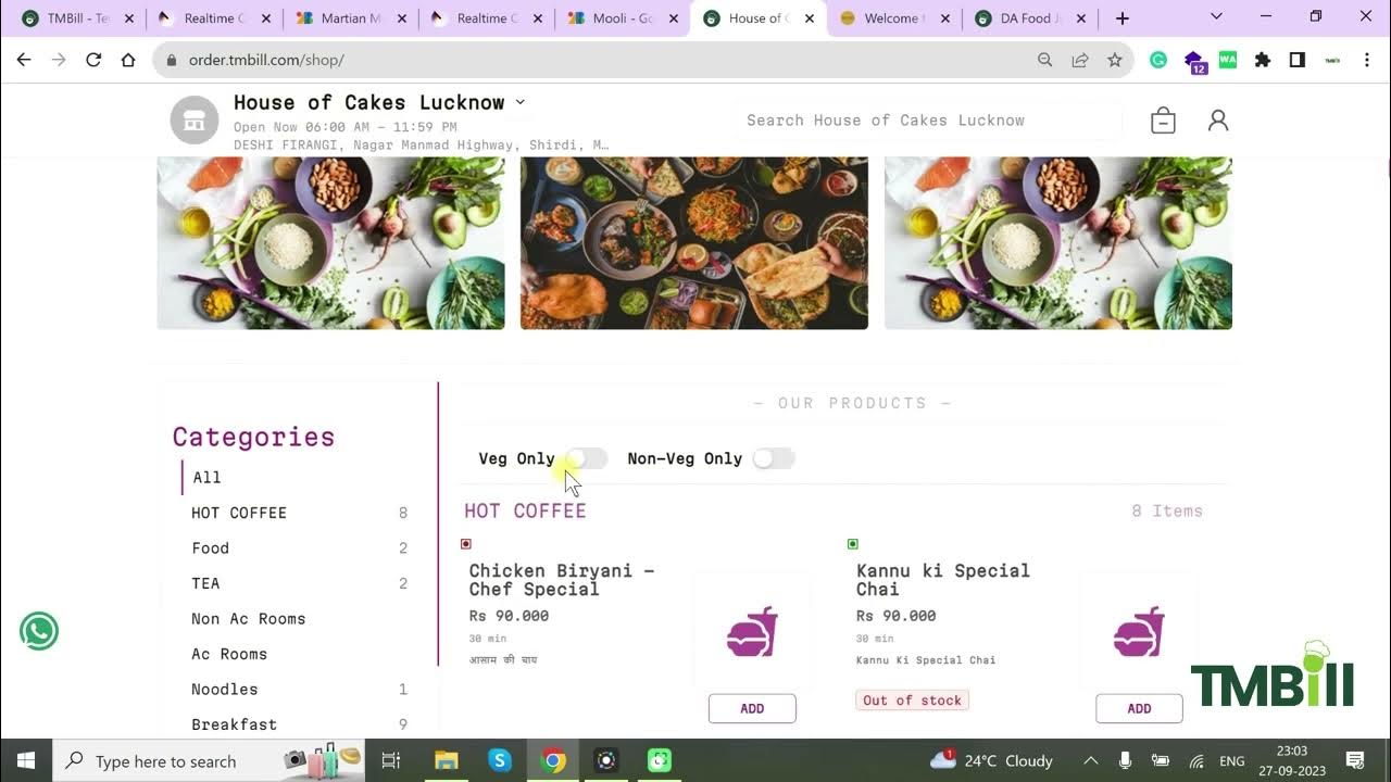 Restaurant Food Ordering Customize website with Digital QR Code Menu | Restaurant Website ...