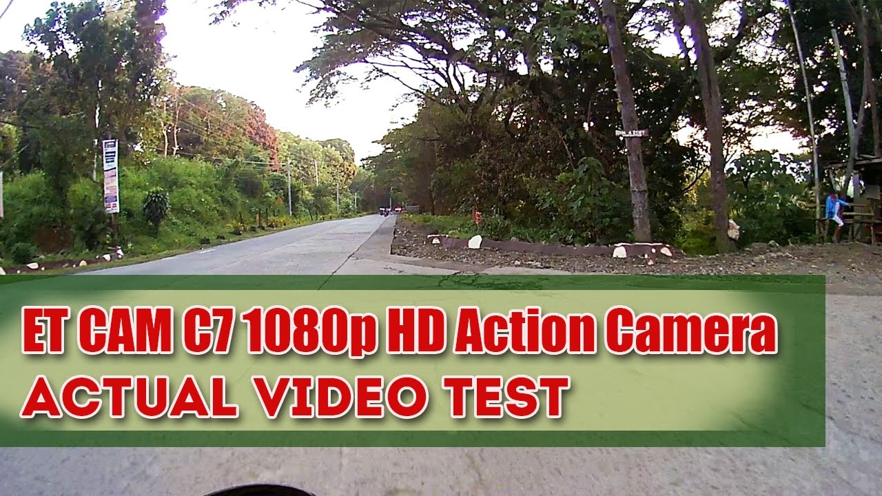 ET CAM C7 1080p HD Action Camera Actual Video Test - YouTube
