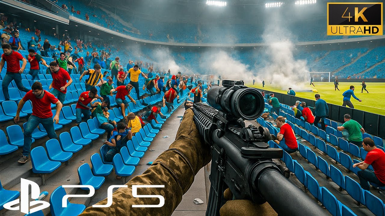 Verdansk Stadium Attack | Ultra Realistic Graphics Gameplay [4K60FP ...