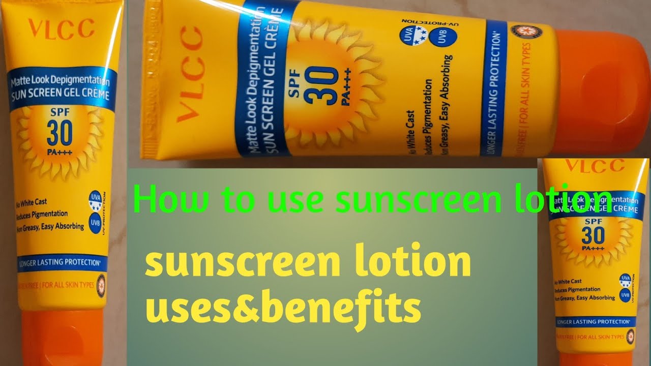 Sunscreen lotion in telugu|how to use sunscreen|benefits of sunscreen ...