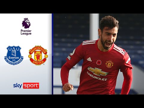 Bruno Fernandes trifft doppelt! | FC Everton - Manchester United 1:3 | Highlights - Premier League