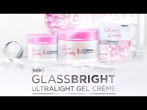 GLOW AND LOVELY GLASSBRIGHT ULTRALIGHT GEL CREAM : 23GM - YouTube