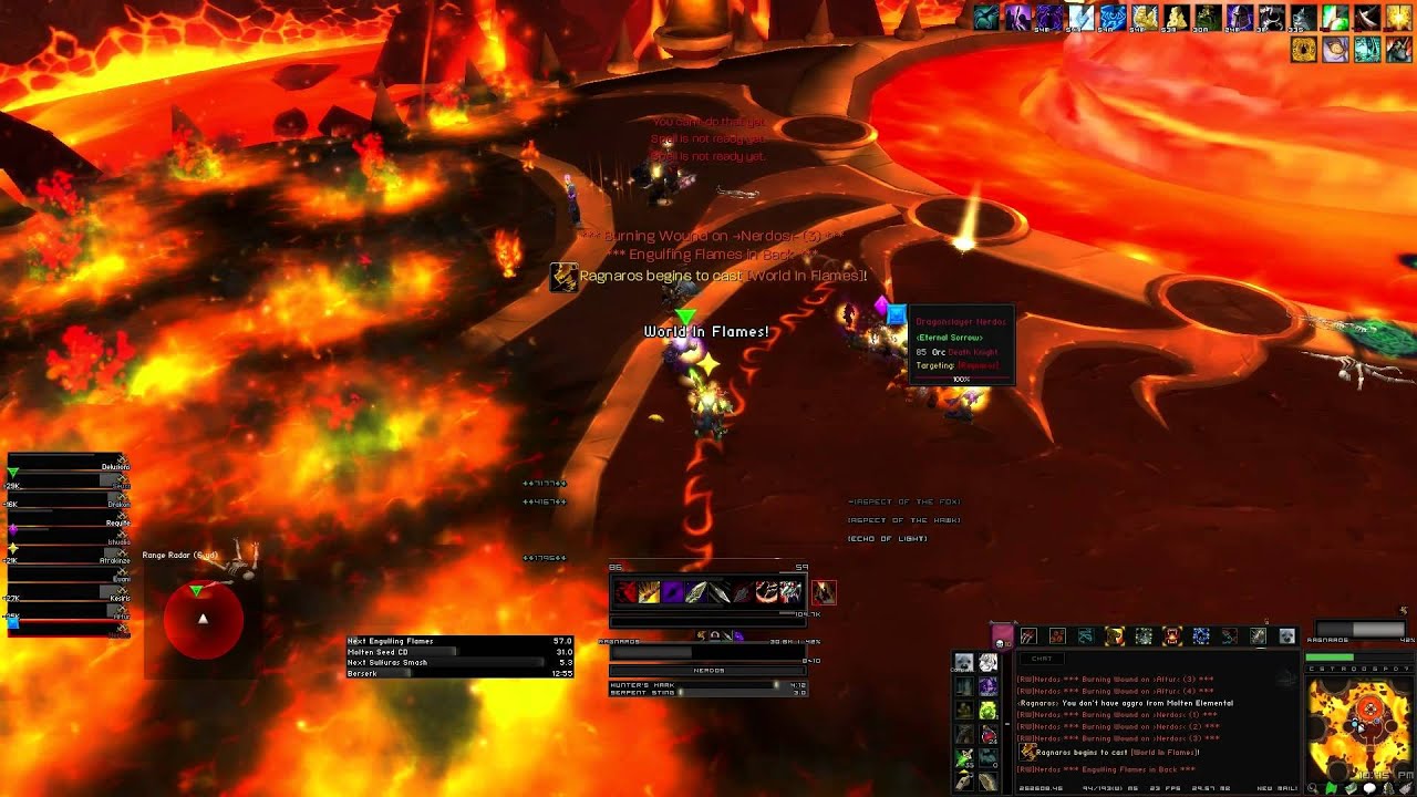 Heroic Ragnaros 10 - Hunter PoV - YouTube