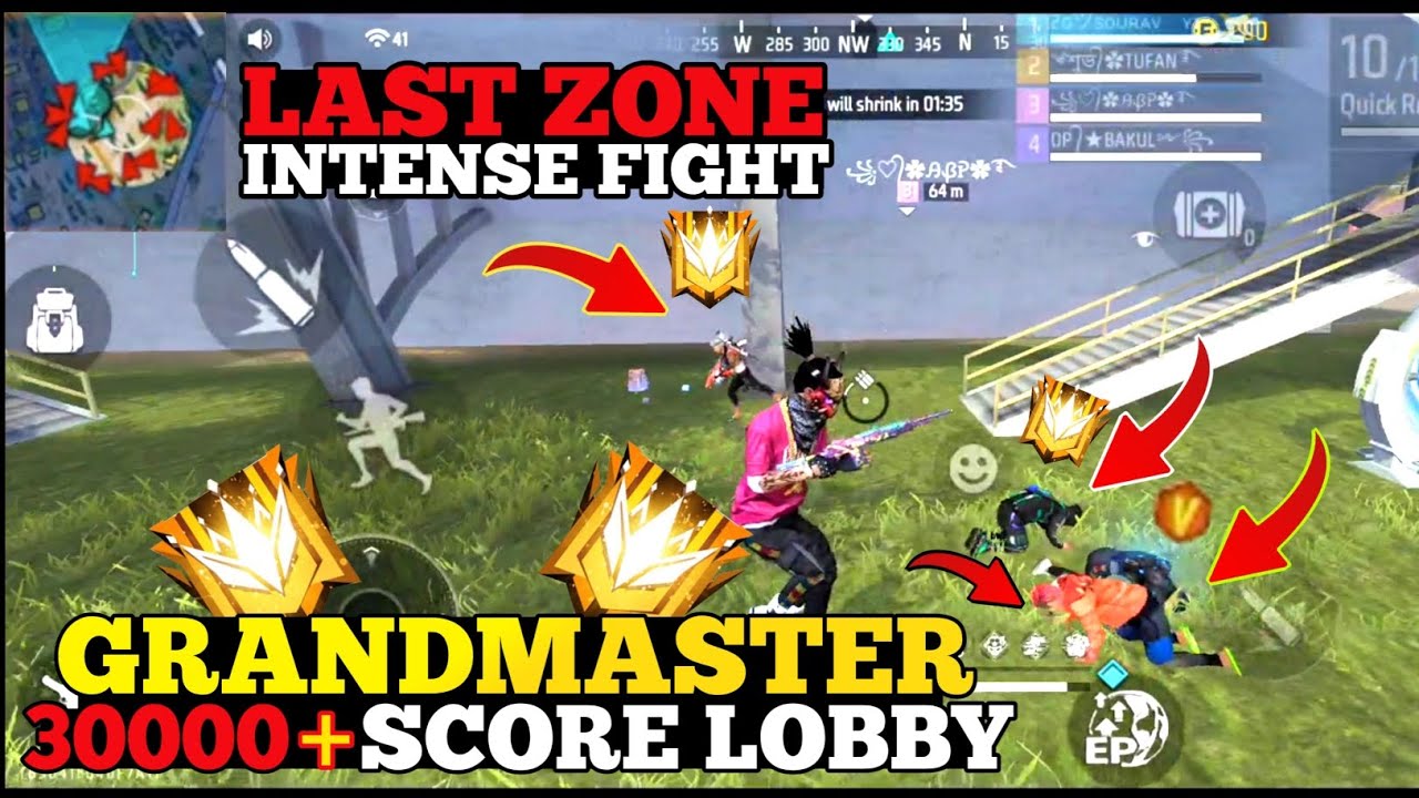 How To Free Fire Grandmaster Lobby game play 30000+Score Lobby।free ...