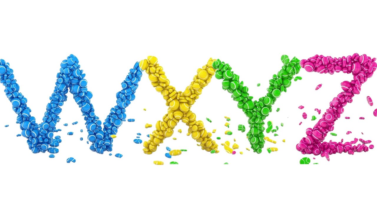 Learning Alphabet Letter WXYZ's 3D Candie's Color's/Sponsored ...