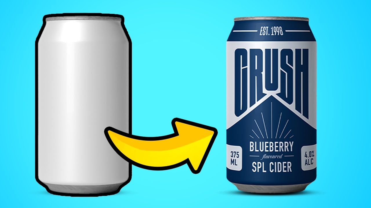 I Designed a Can Brand From Scratch! Packaging Design Full Process ...