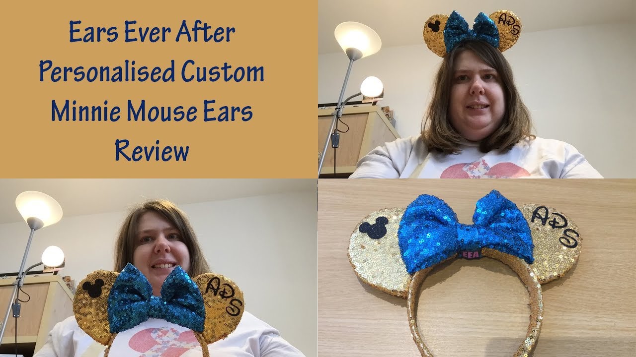 Ears Ever After Personalised Custom Minnie Mouse Ears Review - YouTube
