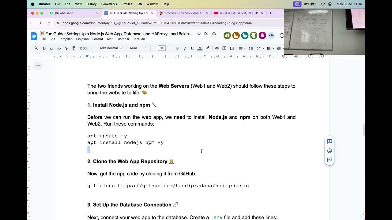 [S1IF-11-03] Praktikum Sistem Operasi - Setting Up a Node.js Web App, Database, and HAProxy ...