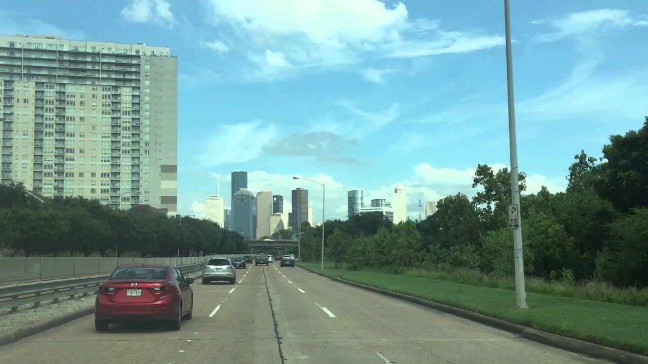 Driving into Downtown Houston, TX! - YouTube