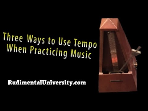 Three Ways to Use Tempo When Practicing Music - YouTube