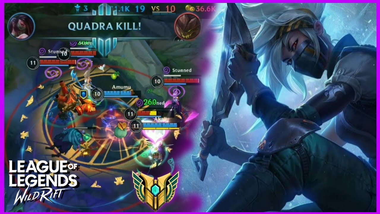 Hyper Aggressive Akali Mid : Akali vs Ziggs Mid Full Gameplay: Best Akali Build: Wildrift - YouTube