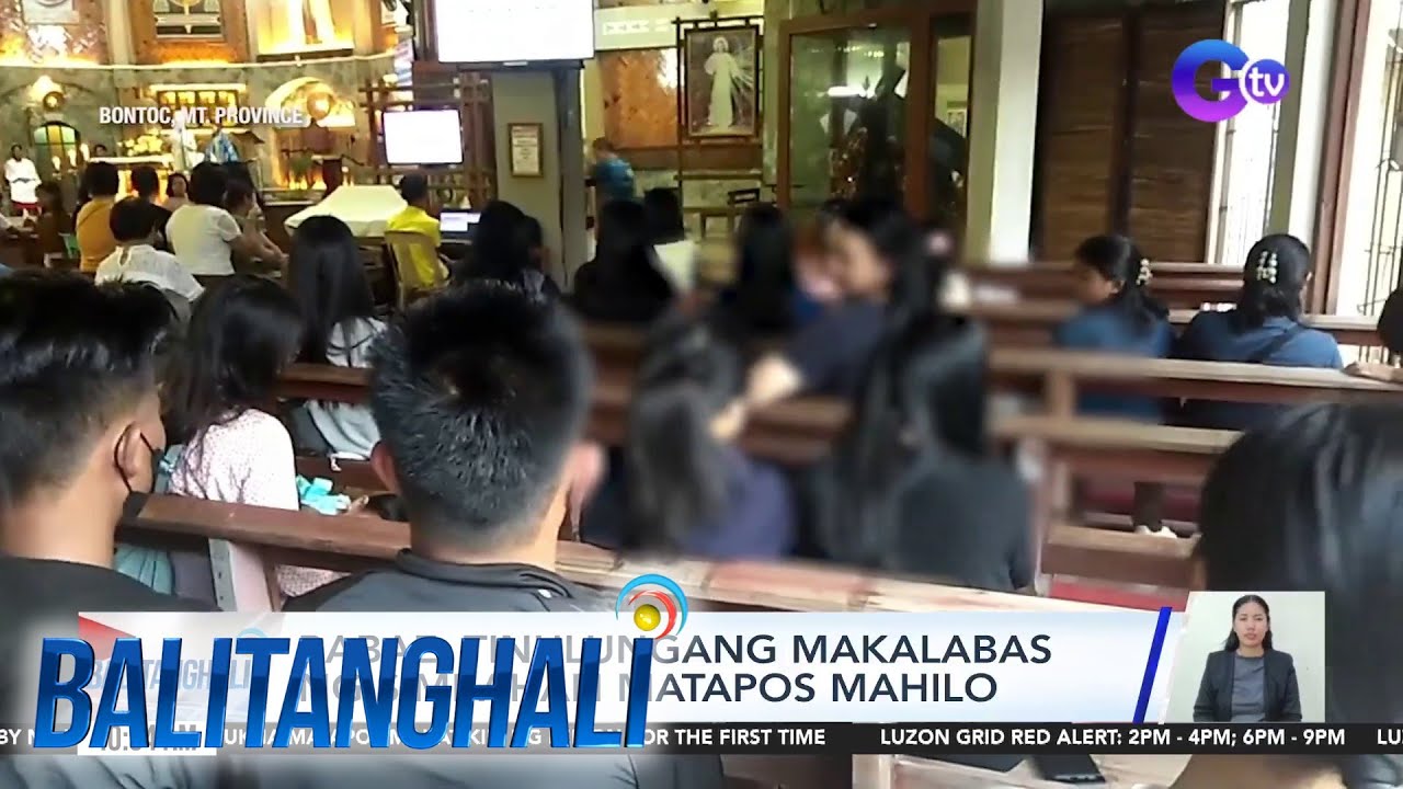 Babae, tinulungang makalabas ng simbahan matapos mahilo | BT - YouTube