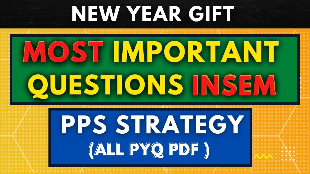 SPPU Insem Strategy PPS MOST IMPORTANT QUESTIONS FOR Chapter 1 SPPU sppu-insem-strategy-pps-most-important-questions-for-chapter-1-sppu