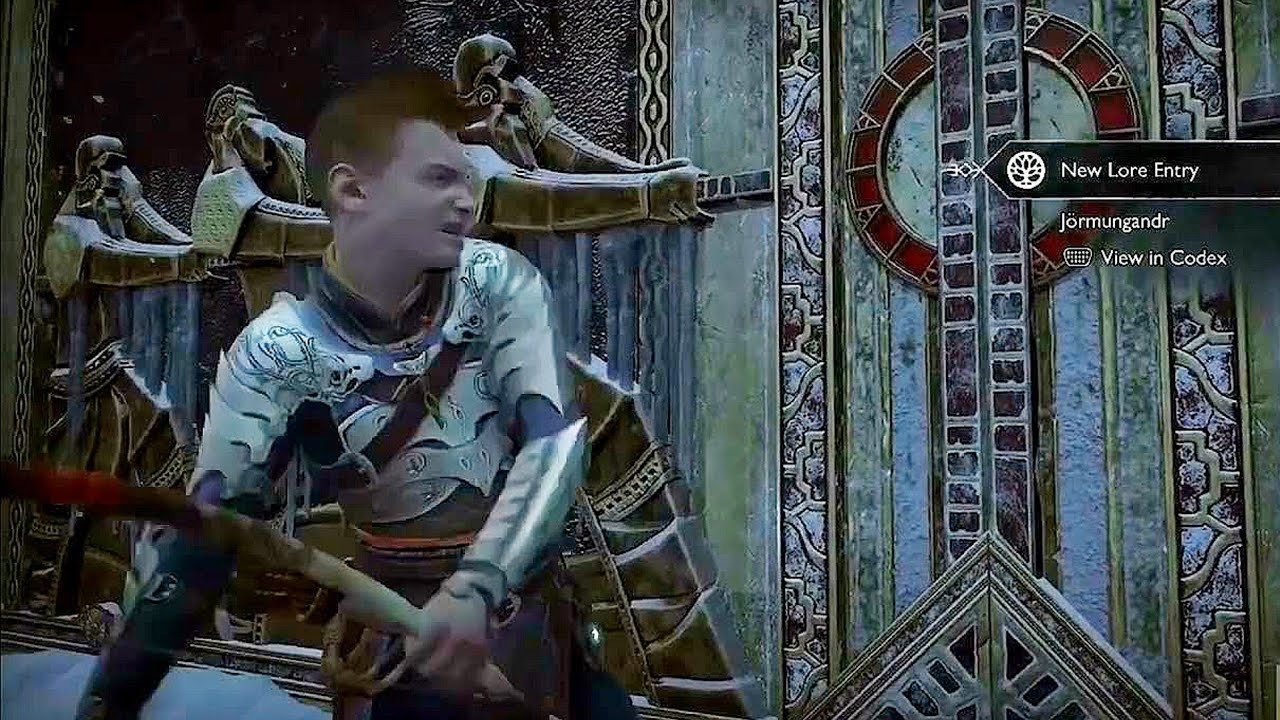 Atreus Tries To Open Door And Chest Like Kratos Funny Scene GoWR - YouTube