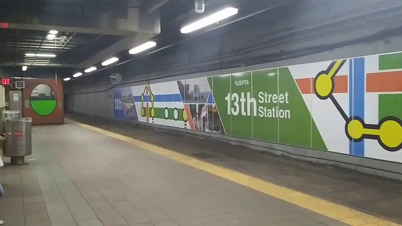 SEPTA Subway Surface Line: 4 Trollies At 13th & Market - YouTube