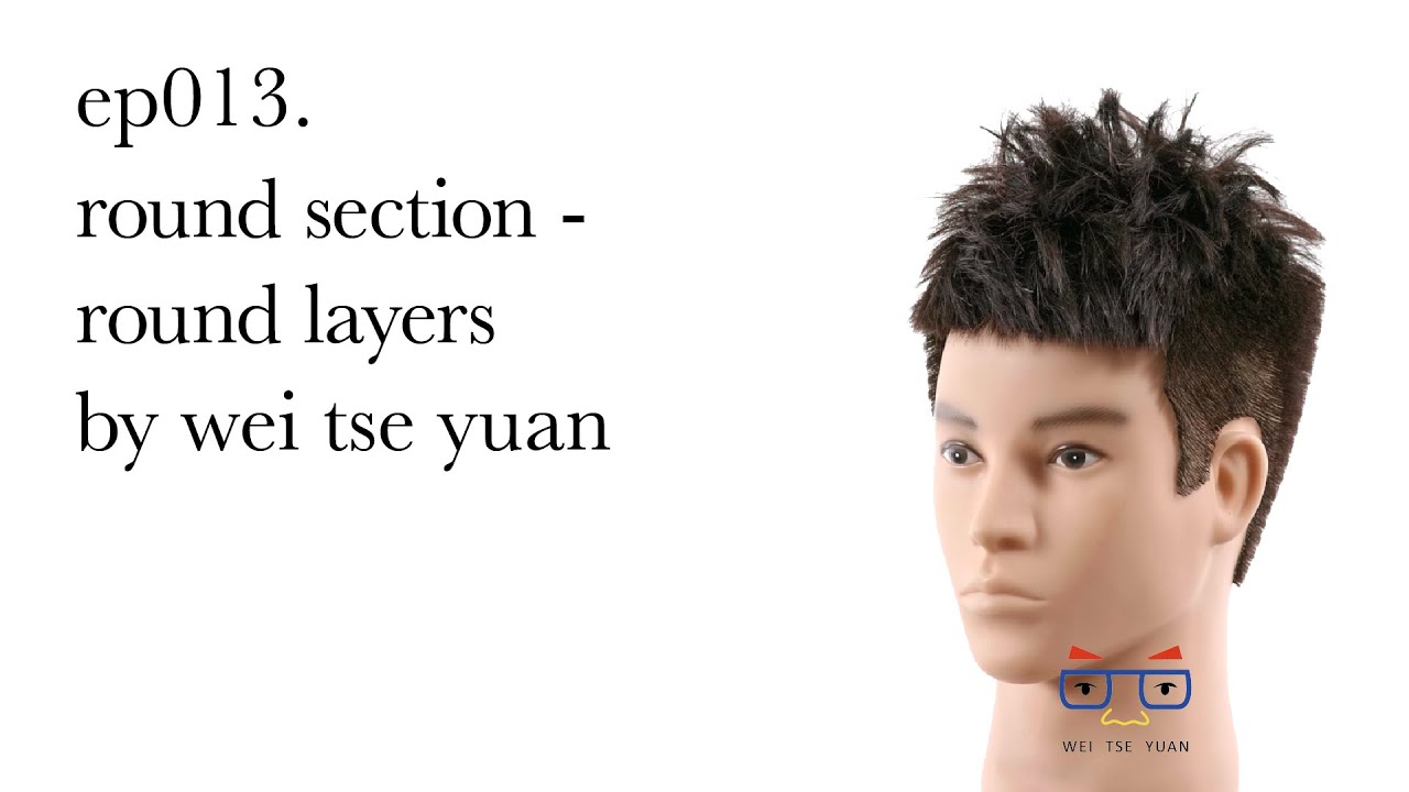 ep13 men - round section round layers by 科學剪髮 實驗室 Sciencut Lab - YouTube