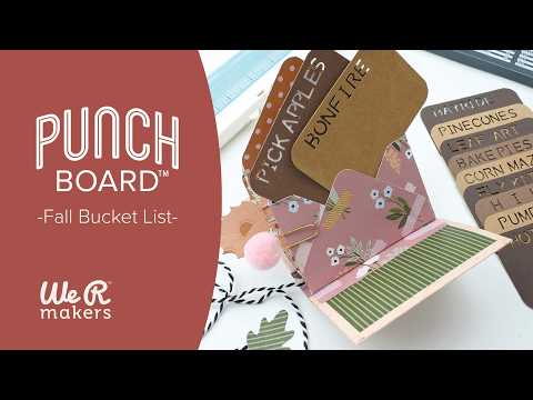 DIY Fall Bucket List | Envelope Punch Board Craft Idea