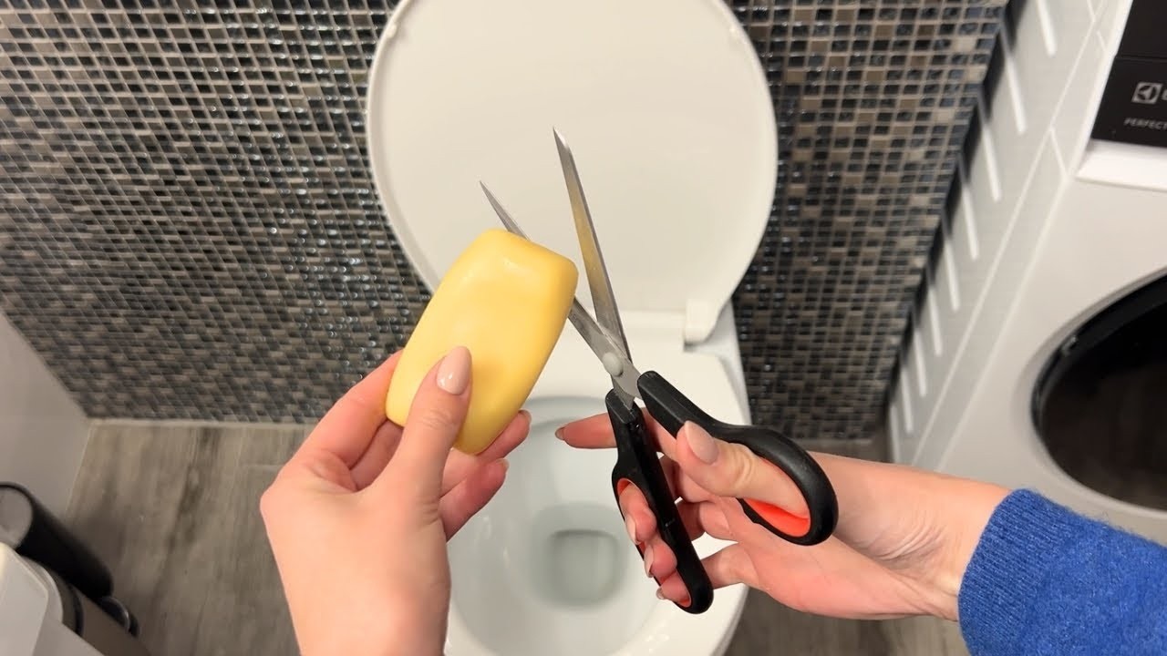 Throw soap into toilet. Once, and you'll be amazed by the result! - YouTube