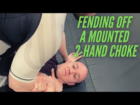 2-Hand Choke Defense from a Mount : Ground Defense