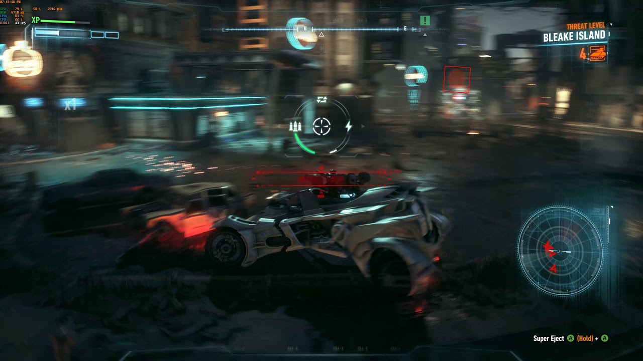 Batman Arkham Knight GCPD Tank Battle Roof Battle Oracle Assists - YouTube