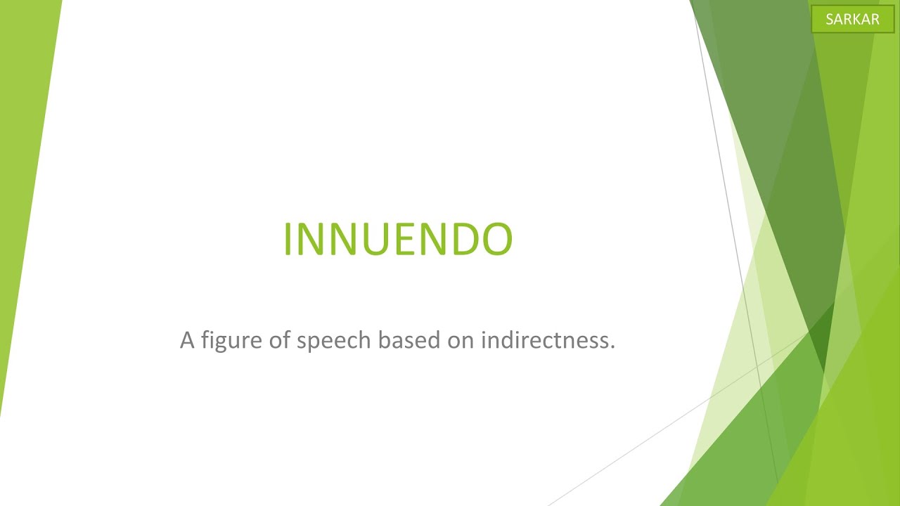 Innuendo - A figure of speech | iSmart Edu - YouTube