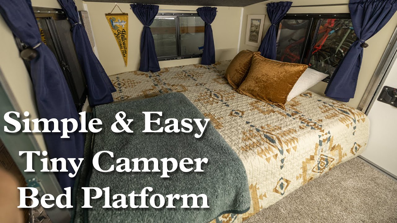 Simple Tiny Camper Bed Platform - Runaway Camper, Teardrop Camper, DIY ...