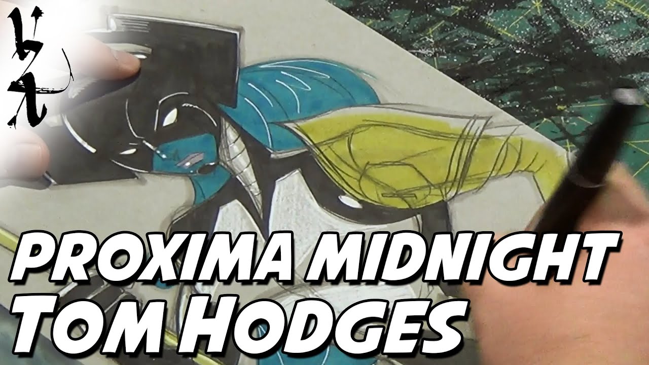 Tom Hodges drawing Proxima Midnight - YouTube