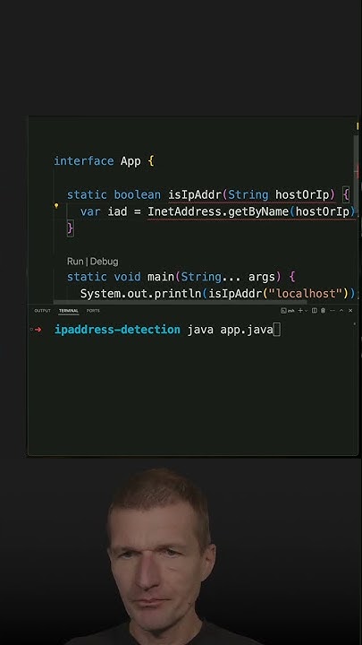 Host or IP-Address Check #java #shorts #coding #airhacks - YouTube