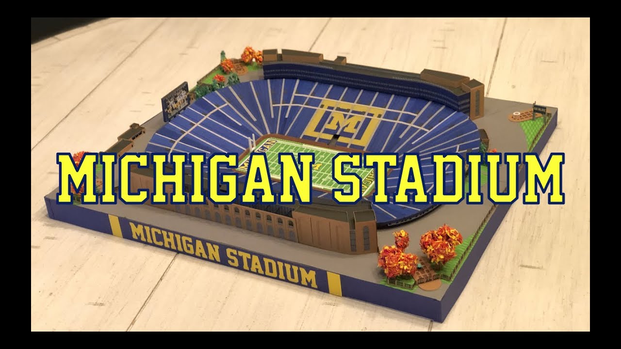 How to make Michigan Stadium with paper! - YouTube