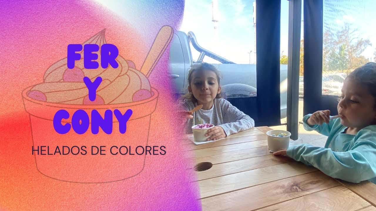 HELADOS DE COLORES | Pasamos por unos ricos helados de colores - YouTube
