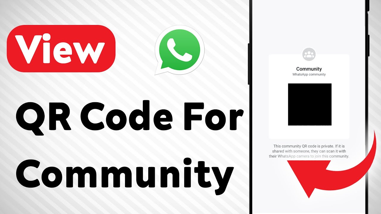 How To View QR Code For WhatsApp Community (Updated) - YouTube