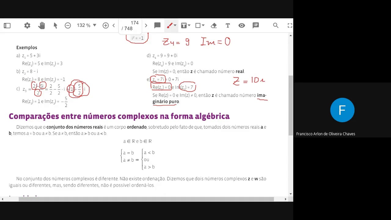 O CONJUNTO DOS NÚMEROS COMPLEXOS - Aula do dia 19/06/2020 - YouTube