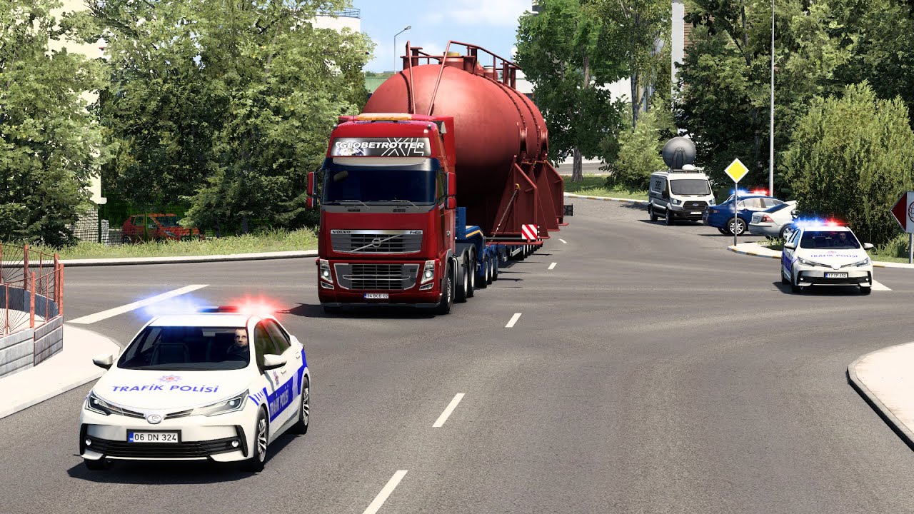 Special Transport Escort Police | Euro Truck Simulator 2 Mod [ETS2 1.40 ...
