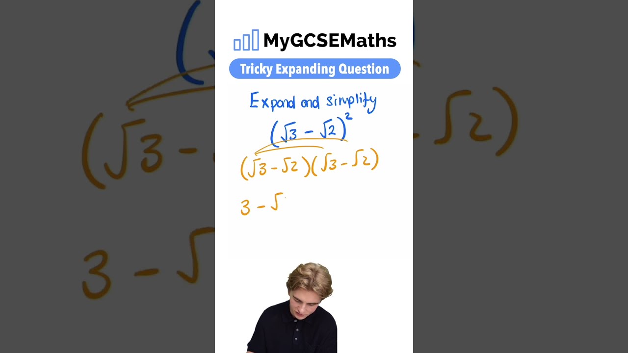 Expanding With Surds GCSE Maths 2023 YouTube Expanding With Surds GCSE Maths 2023 YouTube