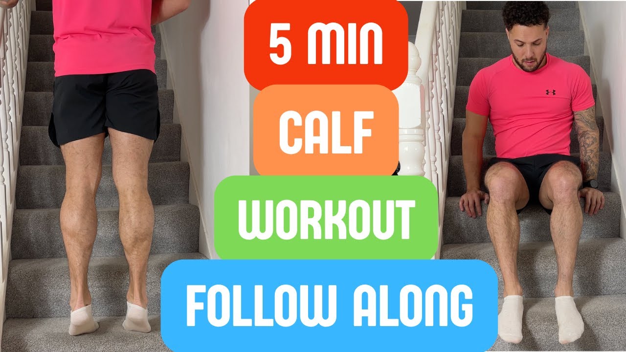 5 Minute Calf Workout At Home (Bodyweight Only) - YouTube
