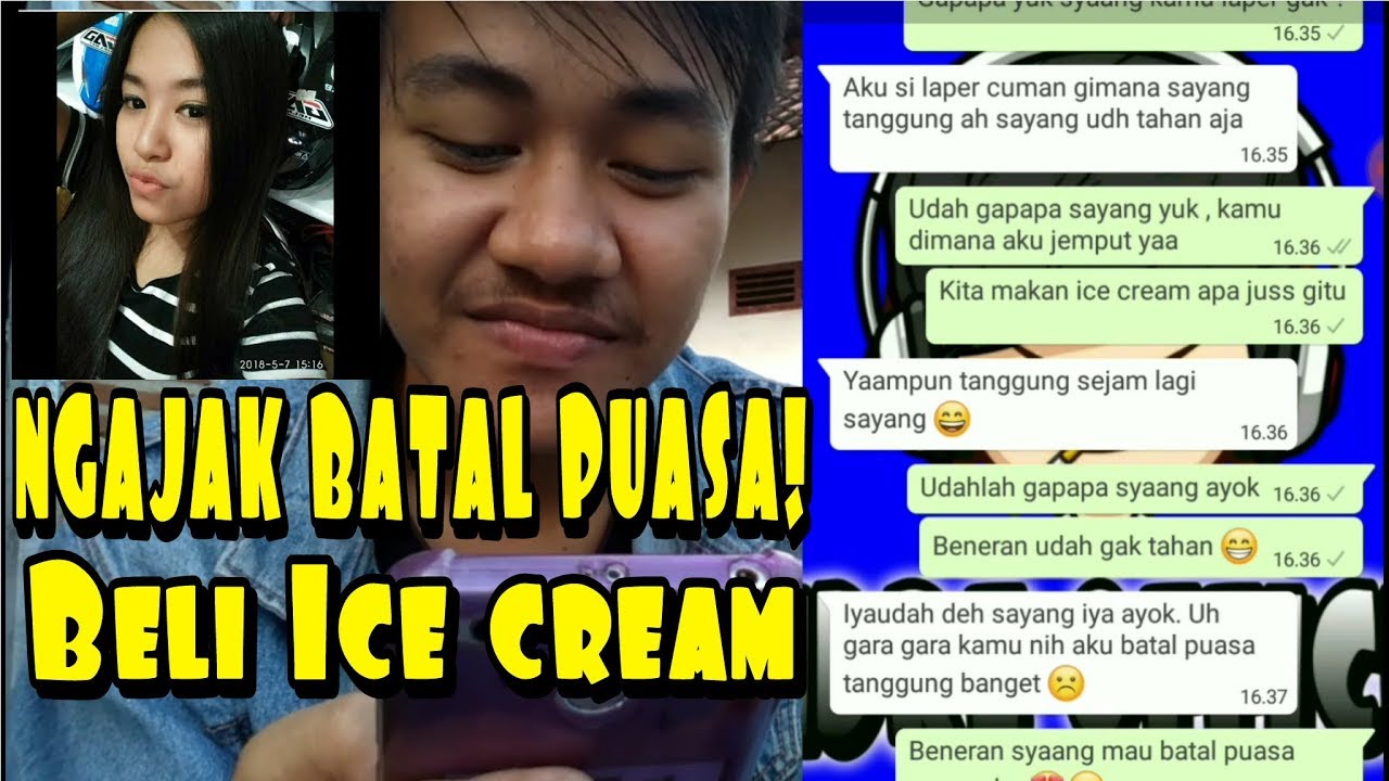 PRANK PACAR NGAJAK BATAL PUASA! - YouTube