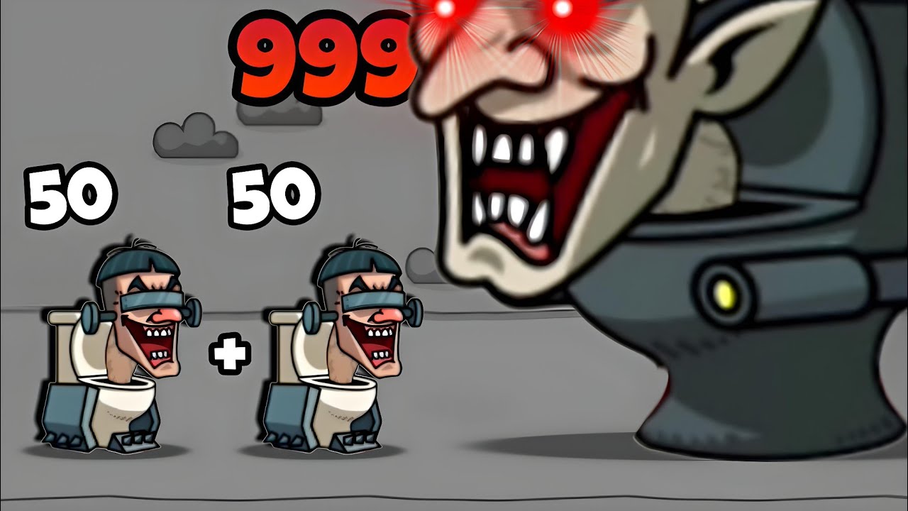 Skibidi Toilet GMan MAX LEVEL 99999....? - Merge War Monstar Fight ...